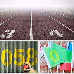 10 Inch Large Number Stencils Kit 0-9 Address Number Stencil Set Reusable Plastic Number Painting Templates Stencils for Address Number Mailbox Signs Road Parking Lot Door Trucks Painting Stencils