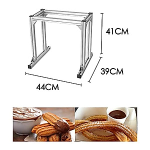 Commercial Maker Churros Machine,5L Stainless Steel Vertical Spanish Donut Churros Machine Maker Snack Equipment with 6L Electric Deep Fryer and Stand for Restaurant Home Use,220V