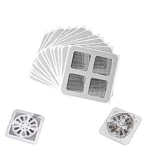 YCSSSD Disposable Floor Drain Sticker Drain Mesh Strainer Multifunctional Bathroom Sewer Stickers Kitchen Sink Bathtubs Shower Floor Drain Cover Protector Hair Filter Blocking Net (30 PCS)