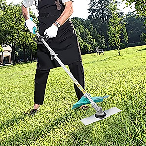 Mgorgeous Electric High-Power Lawn Mower, Lawn Trimmer, Brushless Hedge Machine, Lithium Electric Garden Land Reclamation, Weeding, and Brush Cutter, High Branch Saw, 24 V/6Ah Lithium Battery