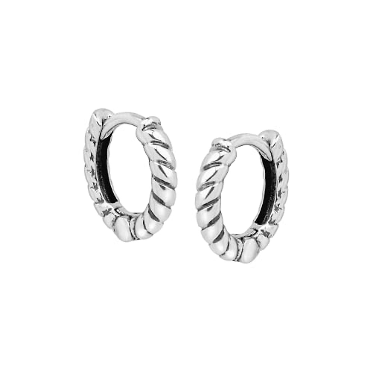 Silpada 'Soleil' Twisted Hoop Earrings in Sterling Silver