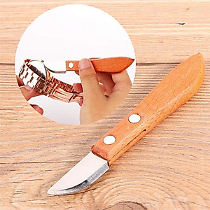 OUSIKA Watch Tool Accessories Professional Watch Case Back Opener Cover Remover Knife Wristwatch Repair Tool Watch Tool Wood Handle Knife Repair