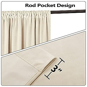 Haperlare Cream Velvet Curtains 84 inches Bedroom Room Darkening Curtains Luxurious Velvet Fabric Thermal Insulated Noise Absorb Window Dressing Christmas Decor for Party Film Room, 2 Panels