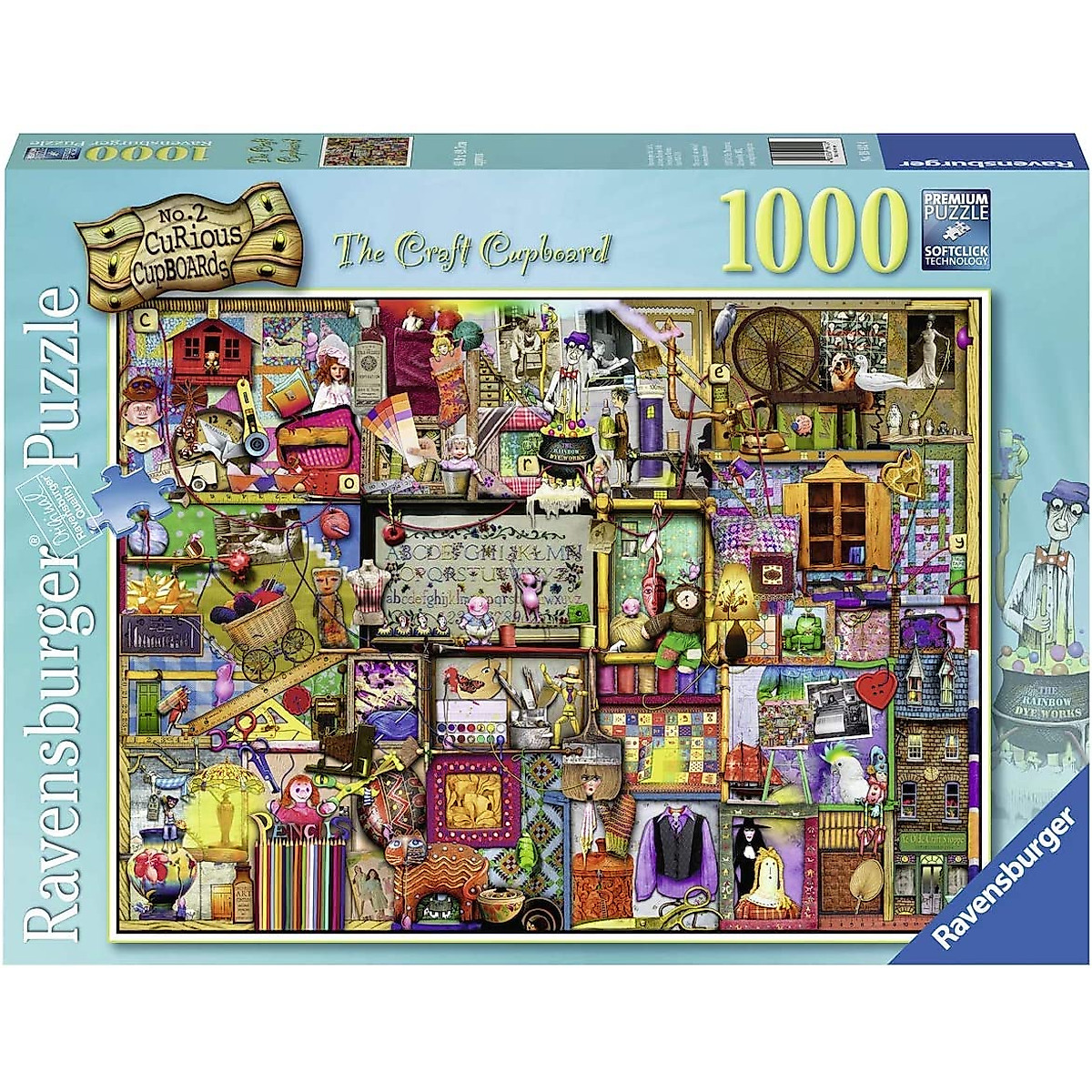 Ravensburger Craft Cupboard Puzzle - Premium 1000-Piece Jigsaw | Unique Softclick Technology | Perfect for Brain Game Enthusiasts | FSC-Certified for Sustainability