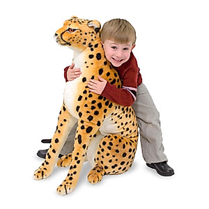 Melissa & Doug Giant Cheetah - Lifelike Stuffed Animal (Stands Nearly 3 Feet Tall)