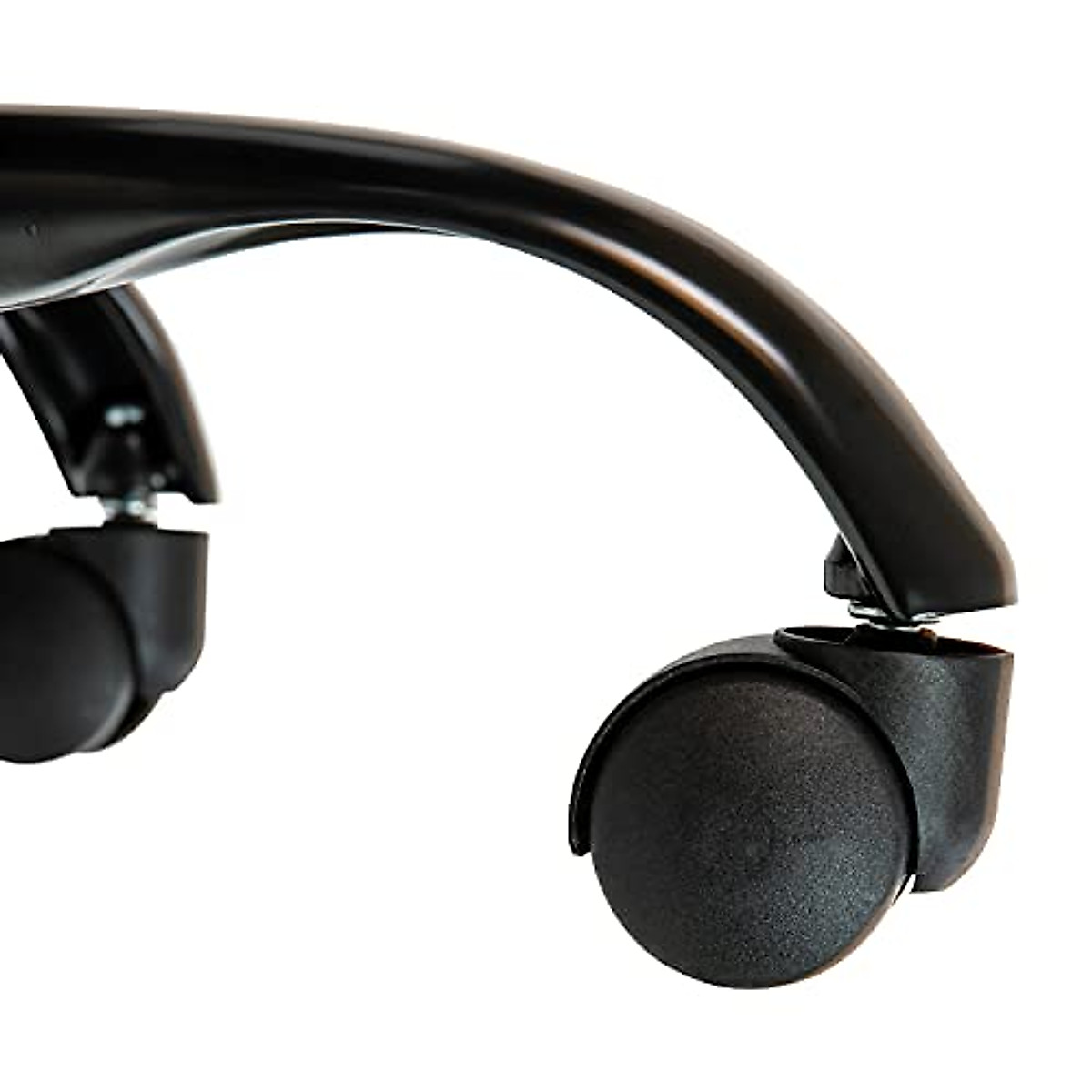 Flash Furniture Whitney Mid-Back Desk Chair - Brown LeatherSoft Executive Swivel Office Chair with Black Frame - Swivel Arm Chair