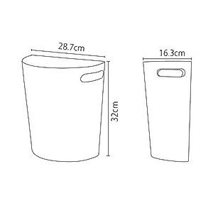 ALUKAP Small Garbage Can Kitchen Trash Can Plastic Wall Mounted Trash Bin Garbage Bag Holder Waste Container Bathroom Dustbin