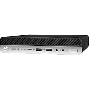 HP EliteDesk 800 G4 DM Desktop Mini PC 'Core i5-8500 3.0GHz'16GB RAM '500GB Hard Drive Windows 10 Pro (2YH19AV) (Renewed)