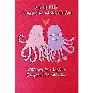 Greeting Card A Little Wish For My Brother and Sister-in-Law - Happy Valentine's Day