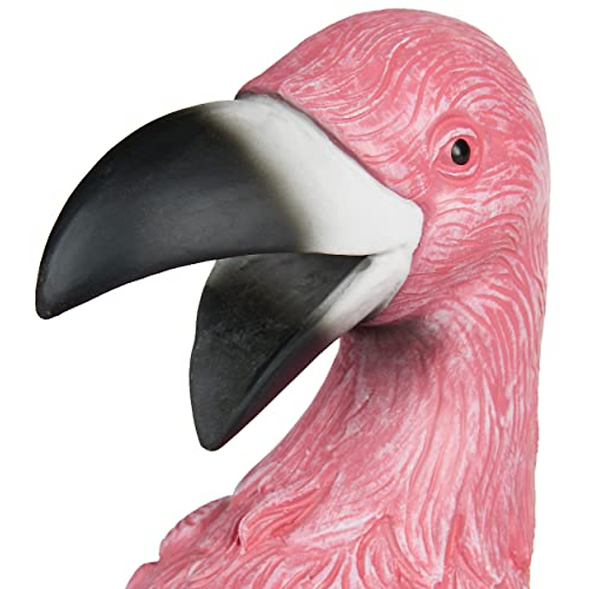BRUBAKER Wine Bottle Holder Thirsty Flamingo - Polyresin Bottle Decoration - Pink Bird Decorative Figurine Hand Painted Bar Wine Accessory - Funny Wine Gift