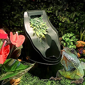 Reptile Chameleon Drinking Fountain Water Dripper, Suitable for Snake, Gecko, Lizard, Chameleon, Bearded Dragon Water Dispenser Water Dish Bowl, Reptiles Habitat Waterfall & Tank Accessories Kit