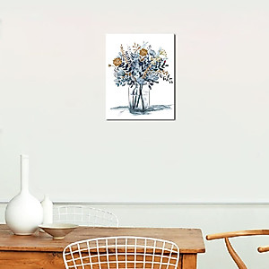 Flower Paint by Number, Paint by Numbers for Adults Kids Beginner, DIY Oil Painting by Numbers on Canvas with Brushes and Pigment for Kids Perfect Gifts - 16x20 Inch, without Framed