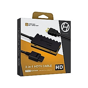 3-In-1 720p HDTV Cable HD Pro Edition W/ 4 Visual Modes, No Additional Power Supply For GameCube®/ N64®/ Super NES® - Hyperkin
