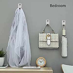 Coipdfty 【Only in November】 Adhesive Hooks,Waterproof 304 Stainless Steel Wall Hooks for Hanging Key,Coat,Towel,Kitchen,Bathroom Metal Adhesive Hanger Hooks Heavy Duty 7 Pack