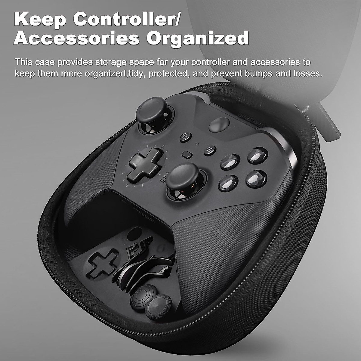 Complete Component Pack for Xbox Elite Controller Series 2 - Accessories Includes 1 Carrying Case, 1 Charging Dock, 4 Thumbsticks, 4 Paddles and 1 Adjustment Tool black