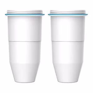 AQUA CREST 6-Stage Replacement Water Filters, Replacement for ZR-017 Pitcher Filters and Dispenser Filters, Reduce TDS, 98% Chlorine, Bad Taste and Odor, 2 Packs, Model No.:AQK-CF23B