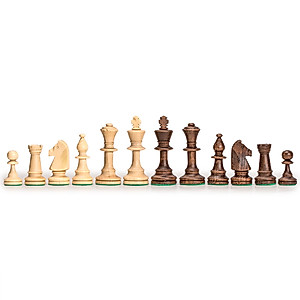 Wegiel Handmade European Professional Tournament Chess Pieces With Wood Storage Case