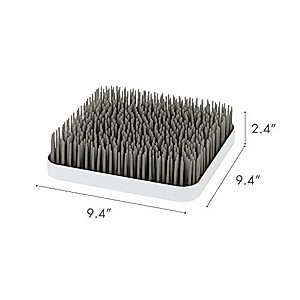 Boon Grass Countertop Baby Bottle Plastic Drying Rack, Gray