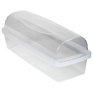 Home-X Transparent Plastic Bread Box