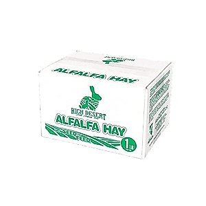 High Desert Alfalfa Hay - Dried Natural Alfalfa Hay for Rabbits, Guinea Pigs, Chinchillas, and Ferrets - Protein and Fiber Rich Food for Small Animals - Healthy Pet Food