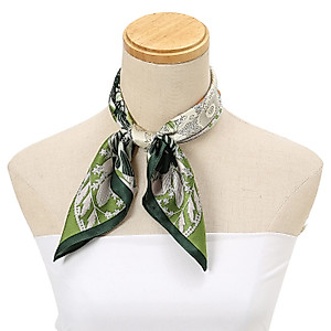 RIIQIICHY Mulberry Silk Scarf Head Scarf for Women Hair Scarf Silk Scarf for Hair Wrapping at Night 21 × 21 inches