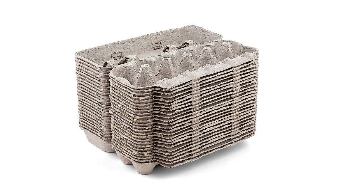 Natural Pulp Egg Cartons – Reusable, Eco-Friendly Storage for Up to 12 Eggs