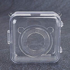 Wosune Printer Protective Shell, Durable Reduce Wear Pocket Printer Case, PC Material Exquisite Pocket Printer Accessory Transparent/Pink for Peripage(Transparent Color)