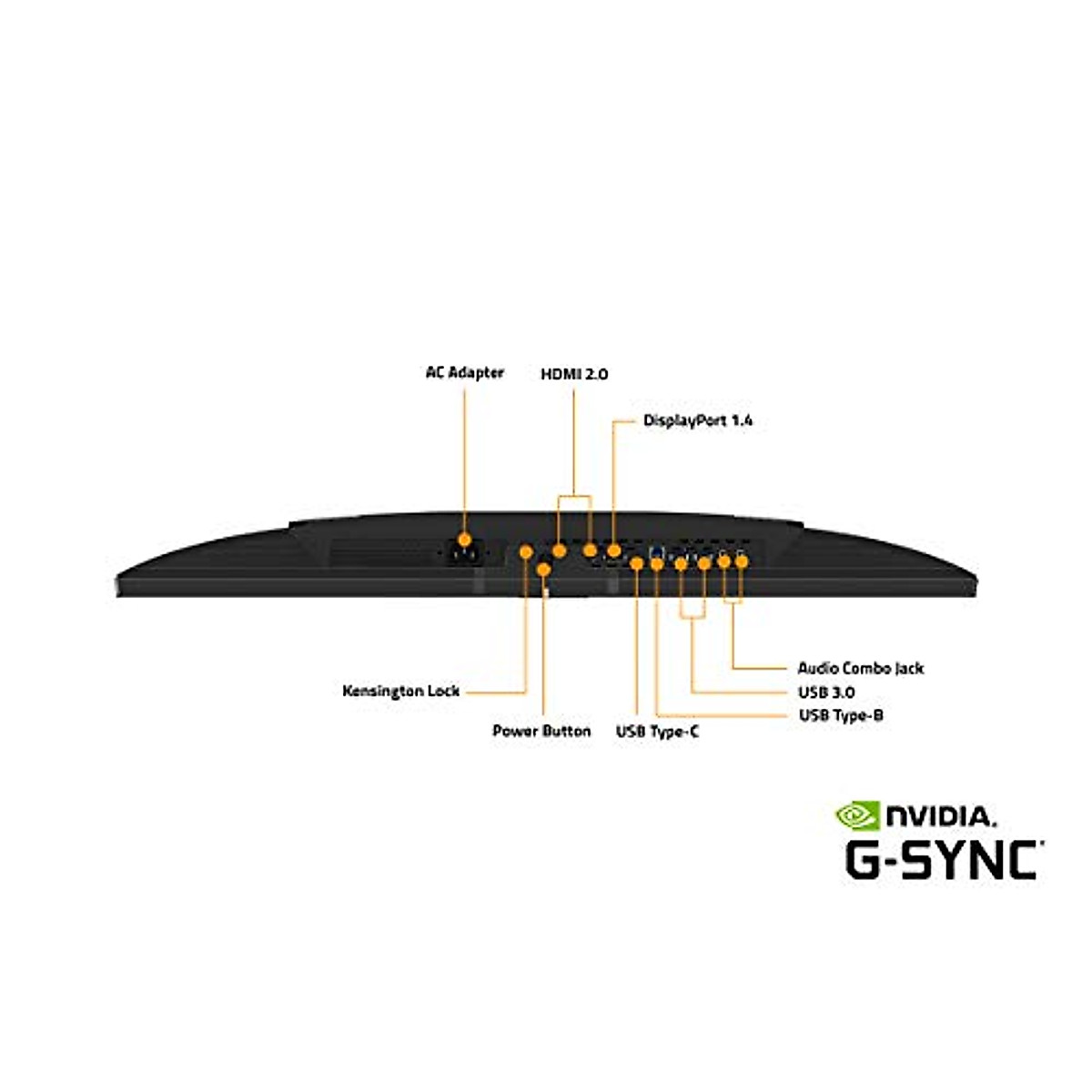 AORUS FI27Q 27" 165Hz 1440P NVIDIA G-SYNC Compatible IPS Gaming Monitor, Built-in ANC, 2k Display, 1 ms Response Time, HDR, 95% DCI-P3, 1x Display Port 1.2, 2x HDMI 2.0, 2x USB 3.0