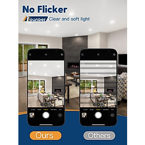 BBOUNDER 12 Pack 4 Inch LED Can Lights Retrofit Recessed Downlight, Baffle Trim, Dimmable, 8.5W=60W, 4000K Cool White, 650 LM, Damp Rated -No Flicker