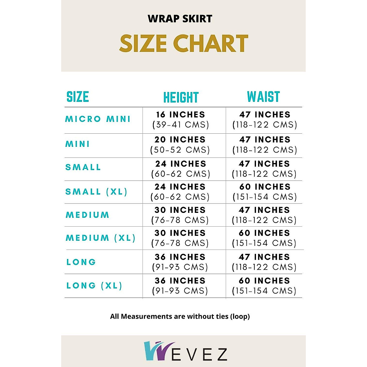 Wevez® Pack of 3 Pcs Original Two Layer Printed Wrap Around Skirts (Mini Skirts(20 Inches Length))