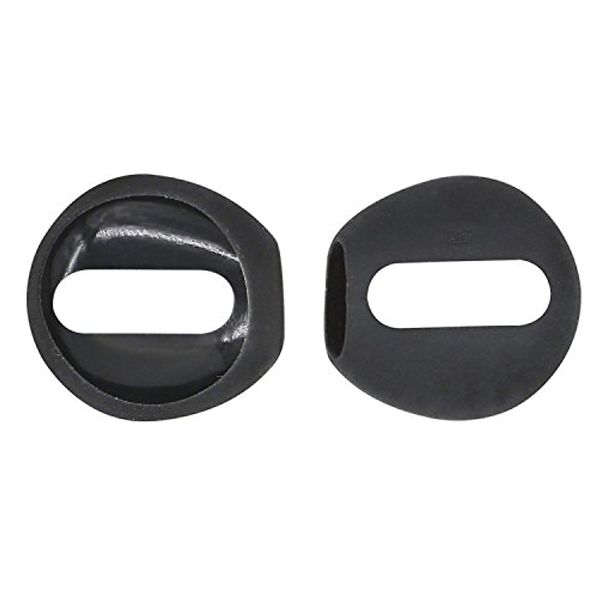 4 Pair Ear Tips Silicone Cover Compatible with AirPods, 2X Super Thin Eartips [Fit in Case] & 2X Anti-Drop Sports Ear Hook Gel [Protective & Great Noise-Isolation], White Black