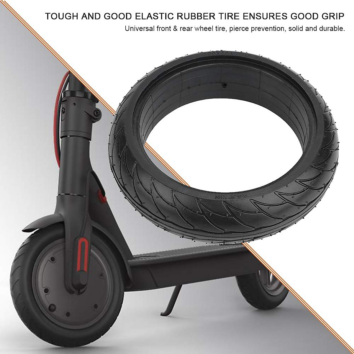 Maxmartt Electric Scooter Tire, Electric Scooter Tires Front Rear Solid Tire Wheel Cover Tyre Compatible with X-i-a-o-m-i Nineb-ot ES1 ES2 ES3 ES4 Electric Scooter, ID 5.3inch, OD 7.3inch
