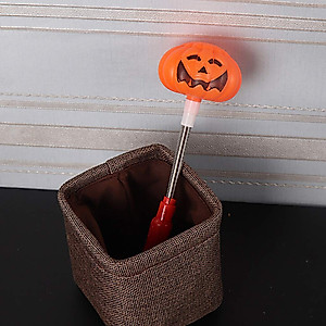 Akabsh Costume Props, Flashing Stick Luminous Pumpkin Hand Hand Sticks Halloween Decoration Gifts