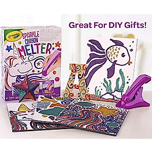 Crayola Crayon Melter Glitter, Crayon Melting Art, Gift for Kids, Ages 8, 9, 10, 11, Multi