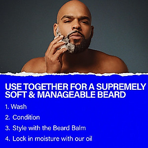 Scotch Porter Beard Care Collection - Miami Duppy | Includes Beard Wash, Conditioner, Balm, and Serum | 19.7 Fl Oz, Vegan, Non-Toxic Ingredients, Paraben-free, Sulfate-free, Silicone-free