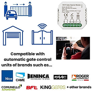 Selindus Alpha WiFi (Wi-Fi) Smart Garage Door & Gate Opener | Wireless Remote + iOS/Android App | Alexa, Google Home & Assistant | Works with Existing Garage & Gate Openers | No Hub Required