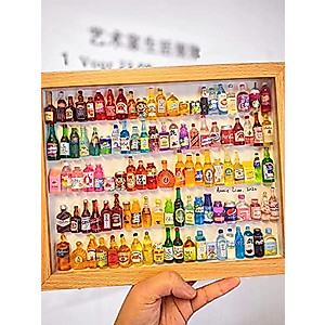 100PCS Dollhouse Miniature Drink Bottle Miniature Bottles Wine Bottles Mini House Decoration