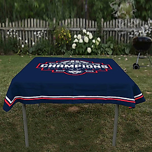 College Flags & Banners Co. Connecticut Huskies 2024 Basketball National Champions Logo Tablecloth or Table Overlay