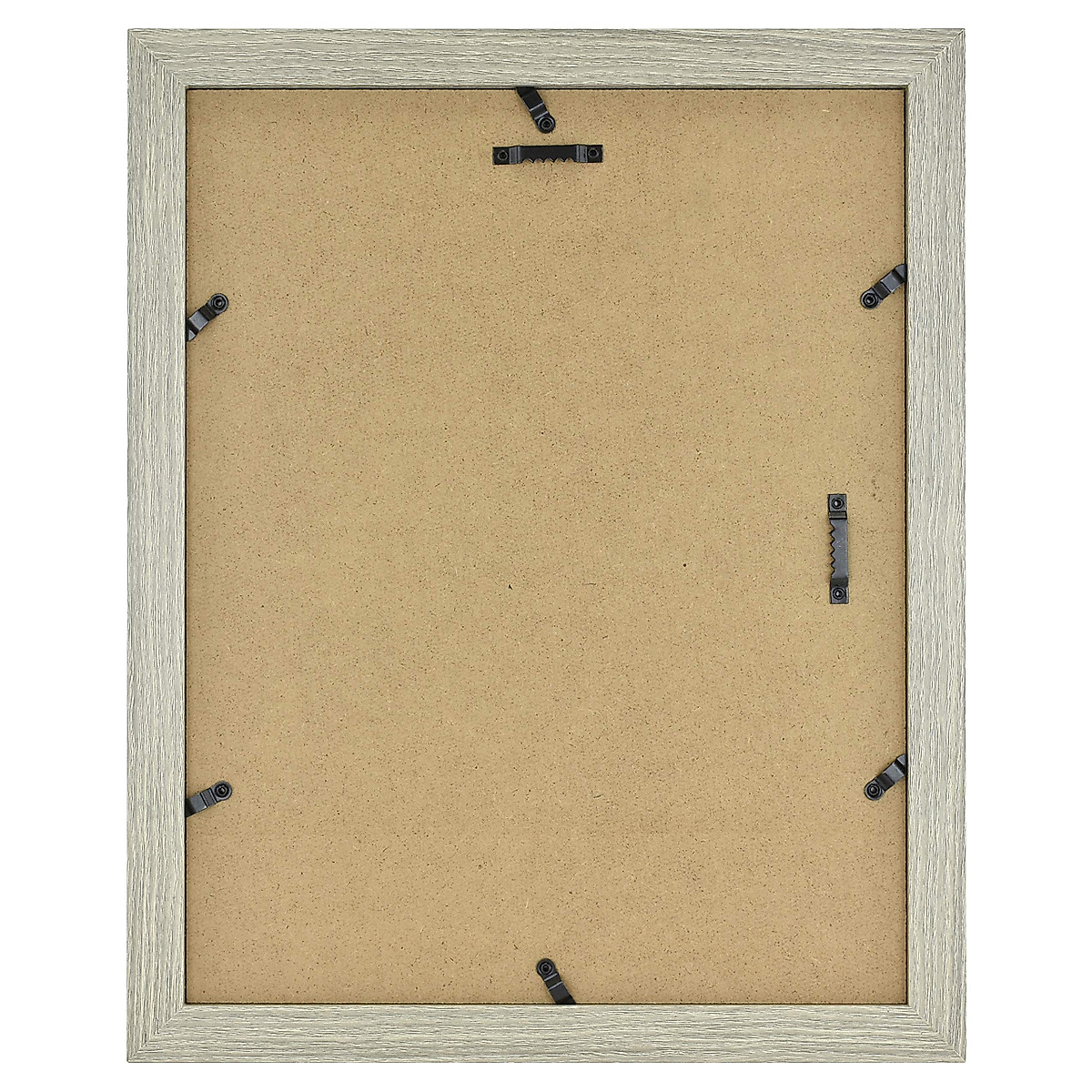 MCS Studio Gallery 11x14 Picture Frame Gray Woodgrain, Rectangle Photo Frame for Photos, Posters & Art Prints (2-Pack)