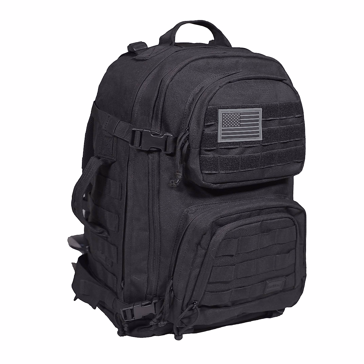 Rockland Military Tactical Laptop Backpack, Black, Large