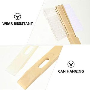 VICASKY 4 Pcs Car Engine Detailing Brushes Double Head Auto Wheel Rim Detailing Brush Long Handle Car Tire Brush for Cleaning Wheels Engines Trim Interior Exterior