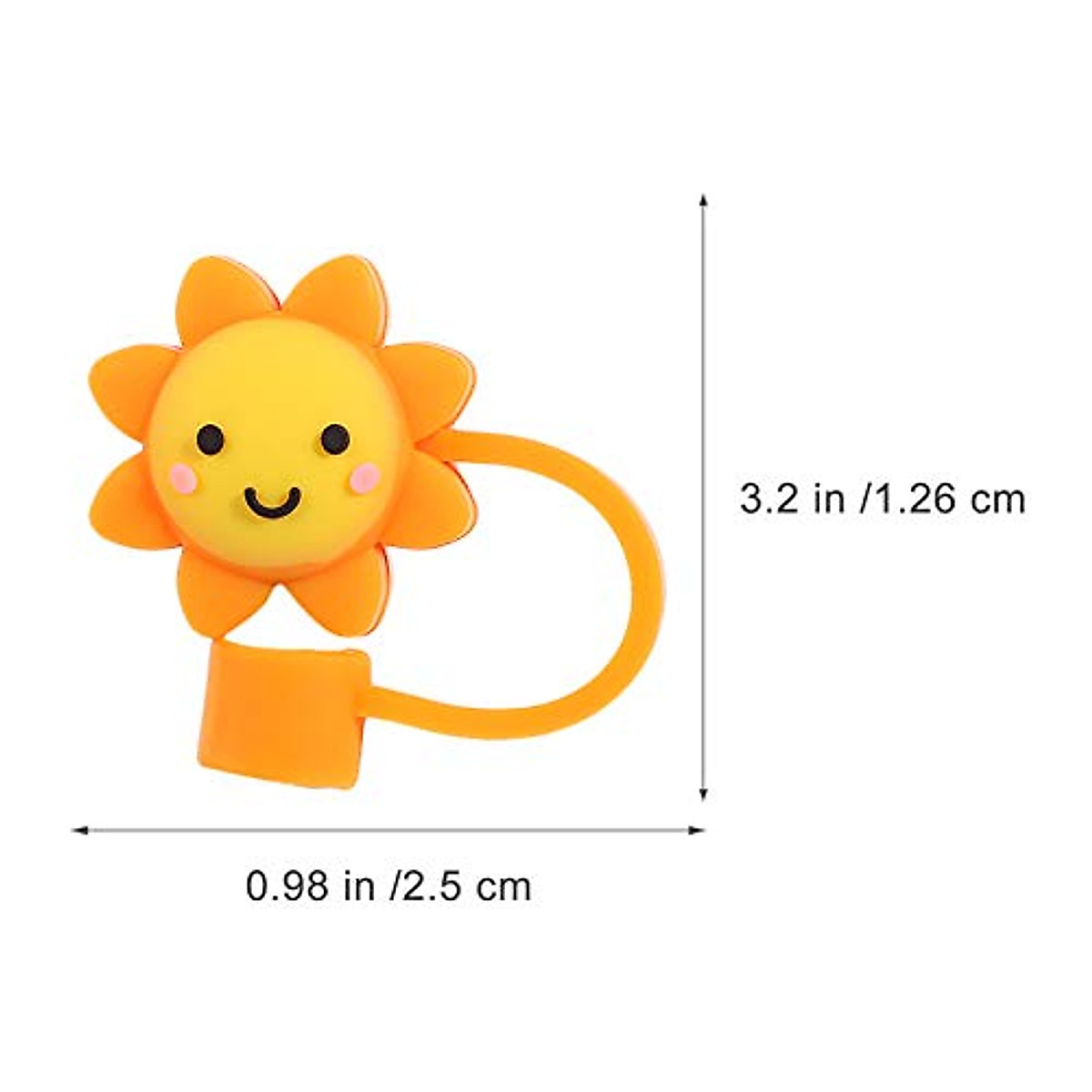 6pcs Straw Covers Cap, Silicone Straw Tips Covers, Reusable Silicone Straw Covers For Reusable Straws, Anti Wrinkle Drinking Straw Dispensers