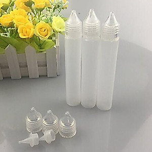 10pcs Pen shape pe plastic dropper bottle,liquid bottle with crystal cap (15ml)