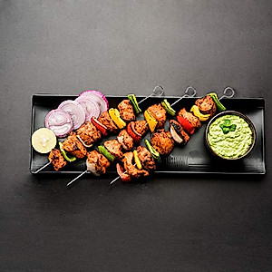 Blue Donuts 24 Pack Kabob Skewers for Grilling 12 Inch - BBQ Grill Grilling Accessories, Stainless Steel