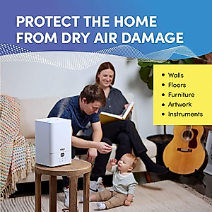 VEVA Humidifiers for Bedroom Large Room 4.5L, Cool Mist Water Vaporizer Essential Oil Diffuser, Quiet Humidifiers for Baby, Covers up to 323 Sq. Ft.