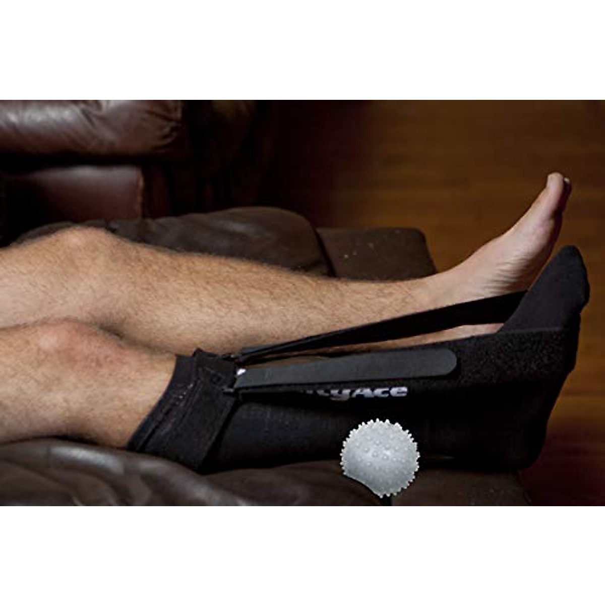 StrictlyStability Plantar Fasciitis Night Sock with Massage Ball Included (Regular)