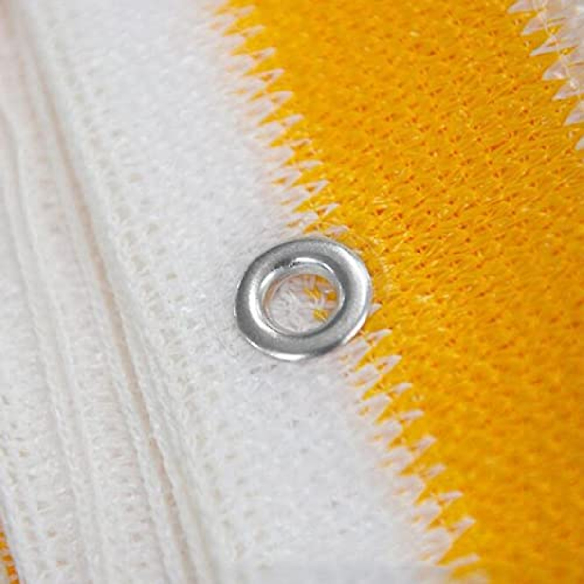 Liang Fence Privacy Screen Windscreen,90% Visibility Blockage with Grommets,Heavy Duty Commercial Grade Shade Fabric Cloth HDPE,Cable Zip Ties (Color : Yellow, Size : 1.8Hx4Lcm)