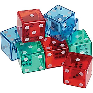 Teacher Created Resources® Dice Within Dice, Pack of 9,Red, Green, Blue, White, 1"