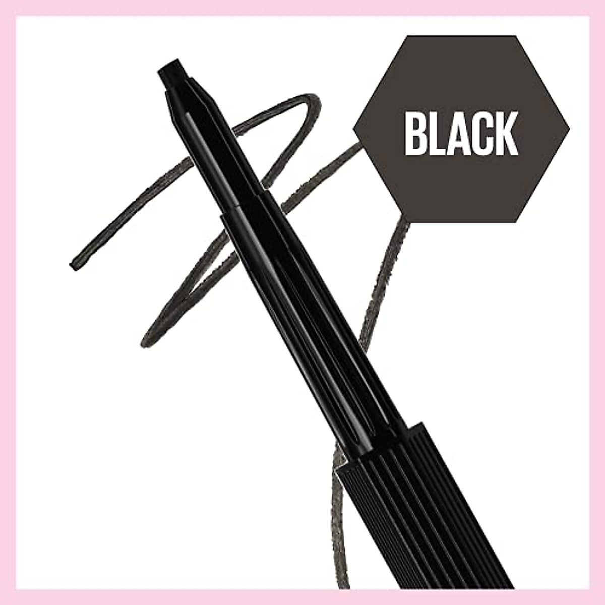 Maybelline New York Hyper Easy No Slip Pencil Eyeliner Makeup, Black, 0.001 oz.