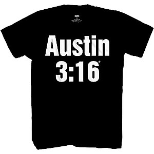 WWE Stone Cold Steve Austin 3:16 Wrestling Adult T-Shirt(3XL, 3:16)